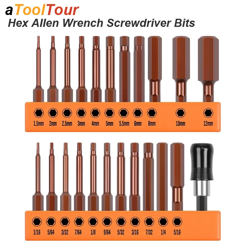 Hex-Head-Allen-Wrench-Bit-Set-Screwdriver-Electric-Power-Drill-Metric ...