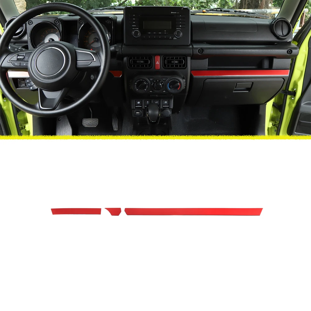 for-Suzuki-Jimny-Center-Console-Panel-Decoration-Trim-Sticker-Aluminum ...