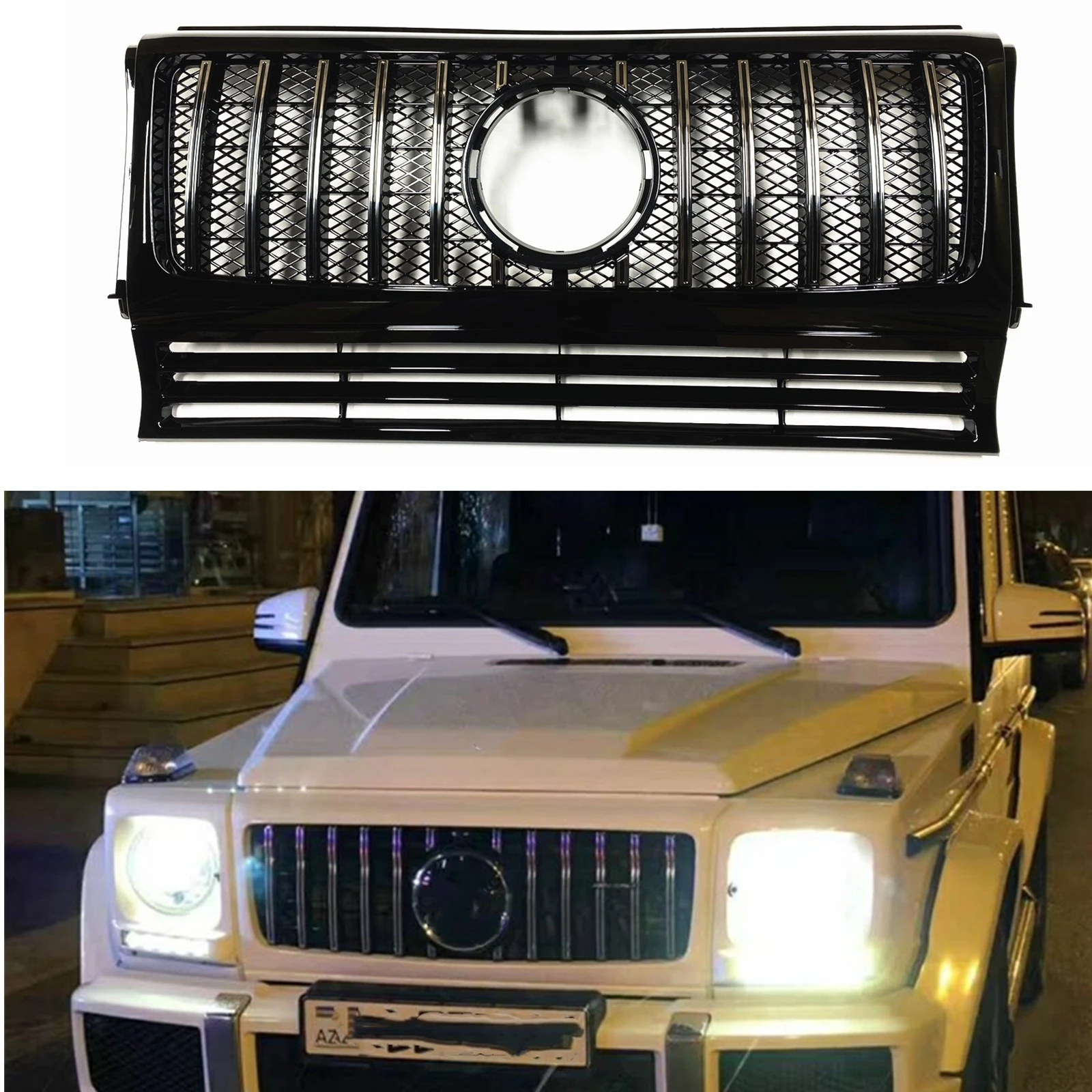 Front-Grille-Racing-Grills-For-Mercedes-Benz-W463-G-Wagon-1990-2017 ...