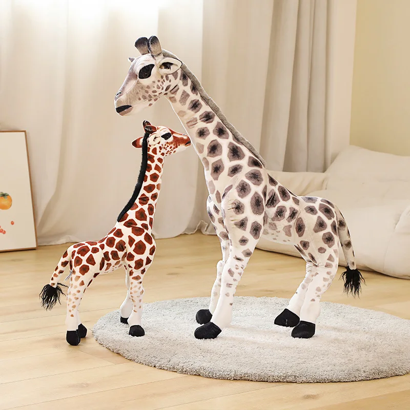 47 100cm Simulation Giraffe Plush Toys Stuffed Soft Animals Dolls Big ...