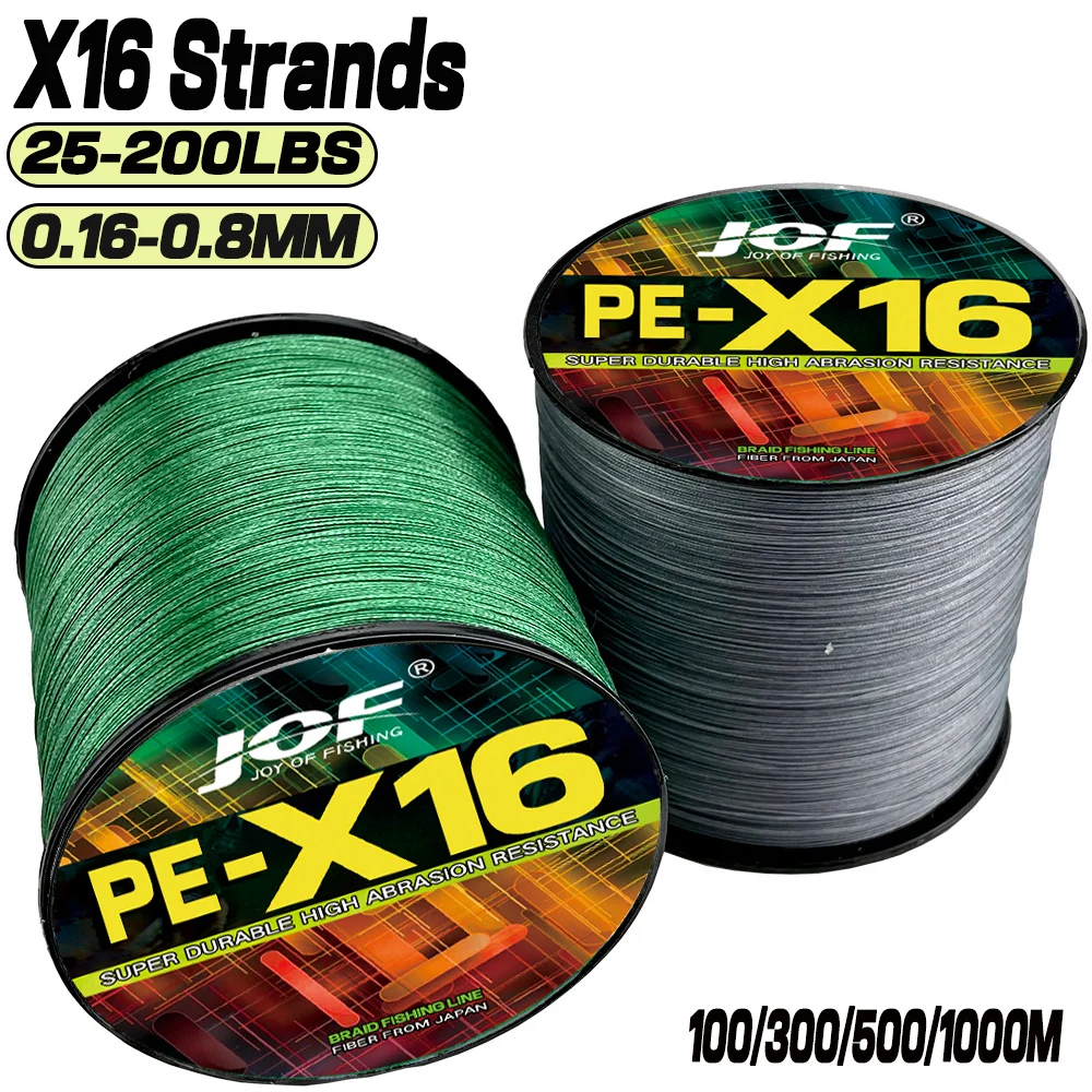 Super-Power-16-Strands-Braided-Ice-Fishing-Line-100-1000M-PE-Saltwater ...