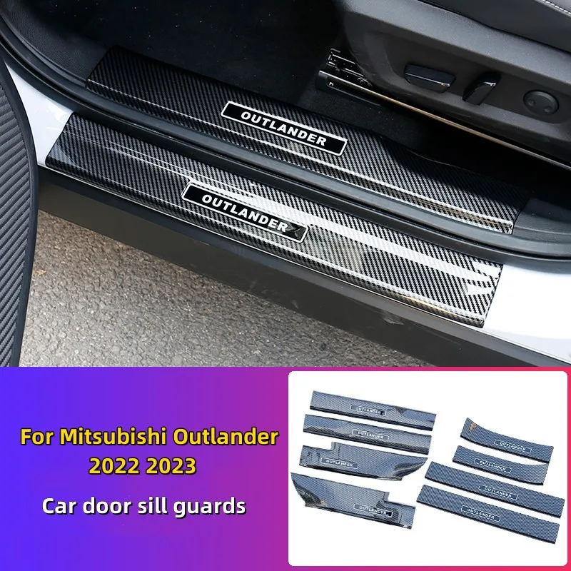 Car-Door-Sill-Protector-ABS-Carbon-Fiber-Car-Door-Threshold-Anti-Kick ...