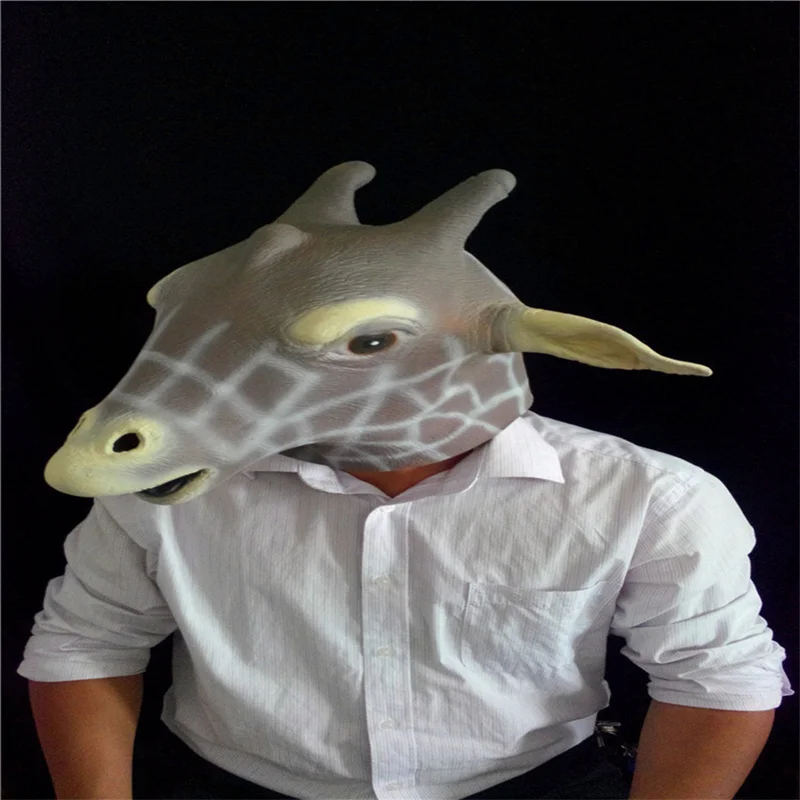 Latex Giraffe Mask