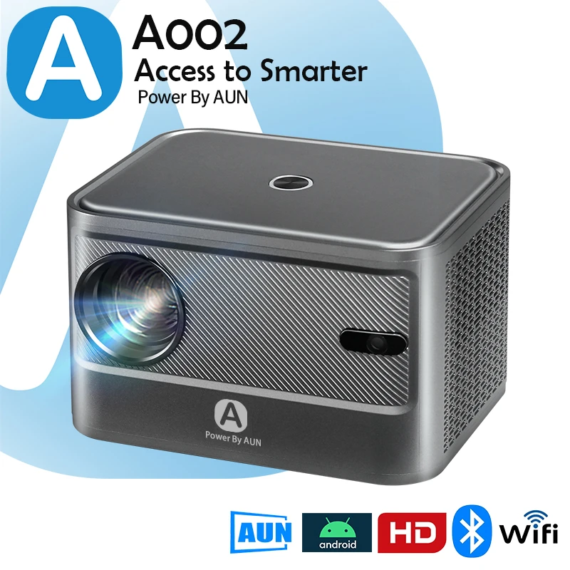 AUN A002 Android Projector LED Home Theater Projectors Support Full HD ...