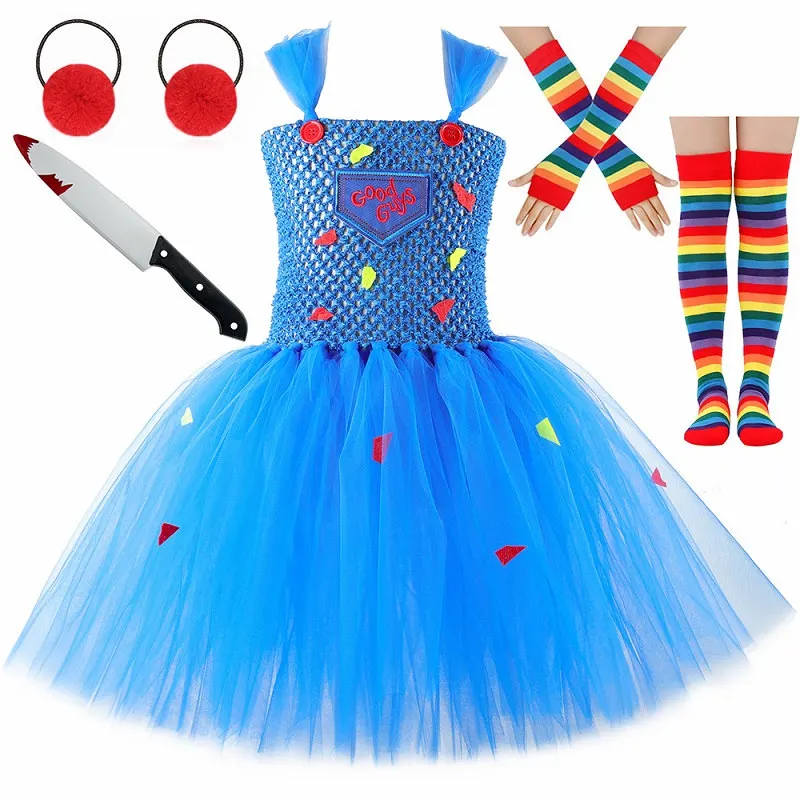 Disfraz de Chucky de Halloween para niños, juego de niños, muñeco ...