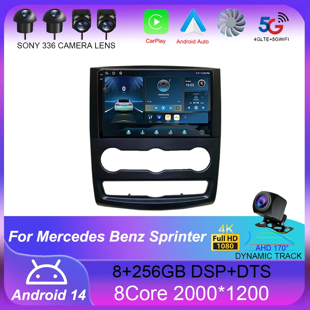 10-Android-14-For-Mercedes-Benz-Sprinter-2K-8-256GB-QLED-Android-Car ...