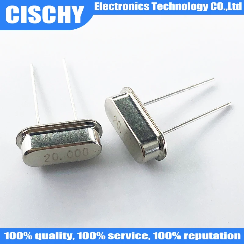 10pcs 4mhz 6mhz 8mhz 12mhz 16mhz 20mhz 24mhz 32.768k 32.768k Quartz ...