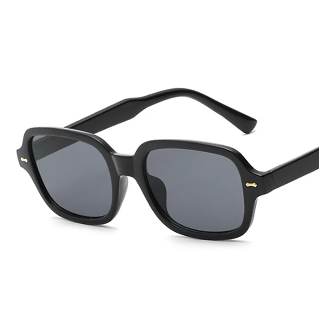 Vintage Square Sunglasses Woman Fashion Retro Sun Glasses Female Yellow ...