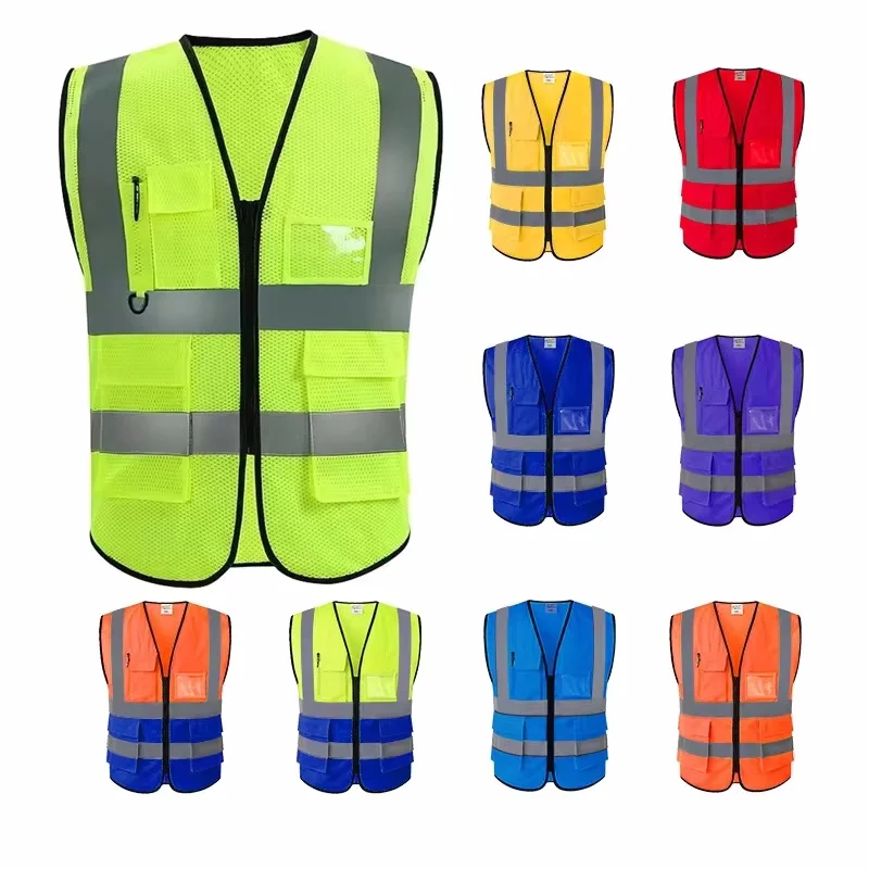 High-Visibility-Reflective-Vest-Working-Clothes-Motorcycle-Cycling ...