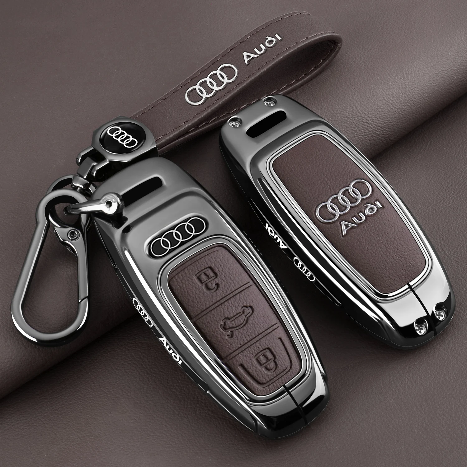Car Zinc Alloy Key Case For Audi Allroad Quattro A1 A3 A4 A5 A6 A7 A8 ...