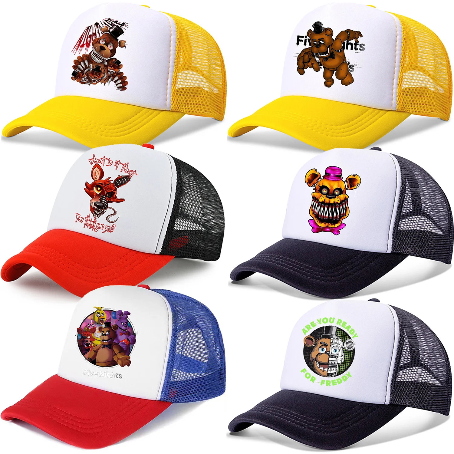 Fnaf-Baseball-Cap-for-Kid-Adult-Caps-Five-Nights-At-Freddy-s-Anime ...
