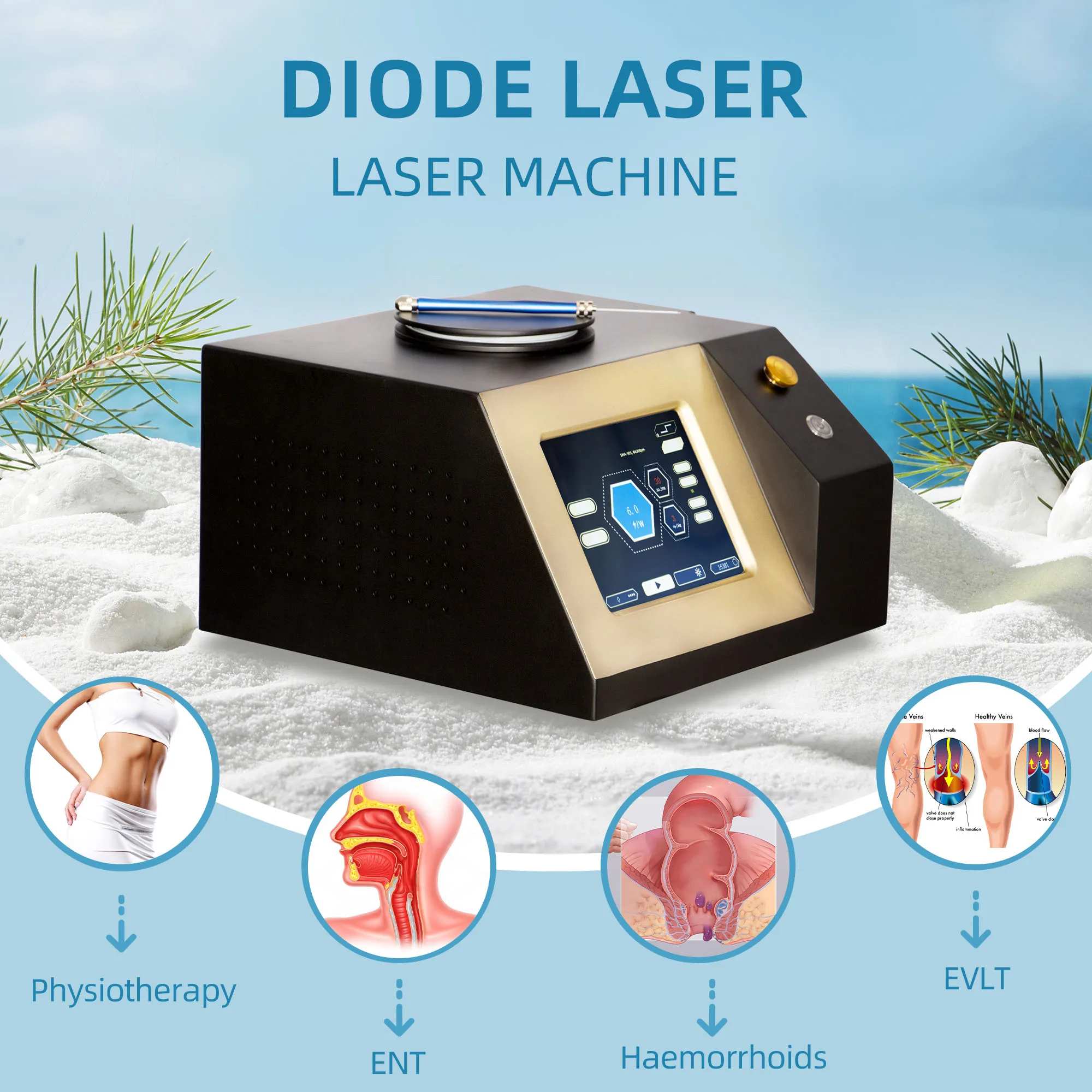 Diode Laser Body Sculpting Slimming Lipolysis Laser Fat Reduction Face ...