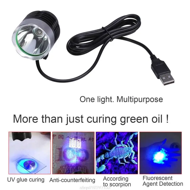 UV-Glue-Lights-LED-Curing-Lamp-Aluminum-Alloy-USB-Ultraviolet-Lights ...