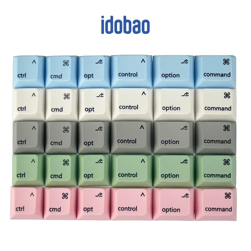 PBT-Keycaps-Cherry-Profile-Keycap-White-Pink-Green-Supplement-Keycaps ...