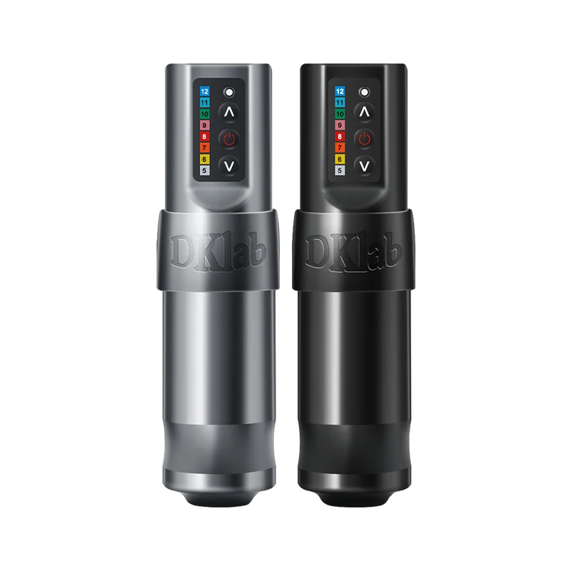 DKLAB máquina de tatuaje inalámbrica de 3,5/4,0 tiempos, dos baterías de 2400mAh, batería de ...