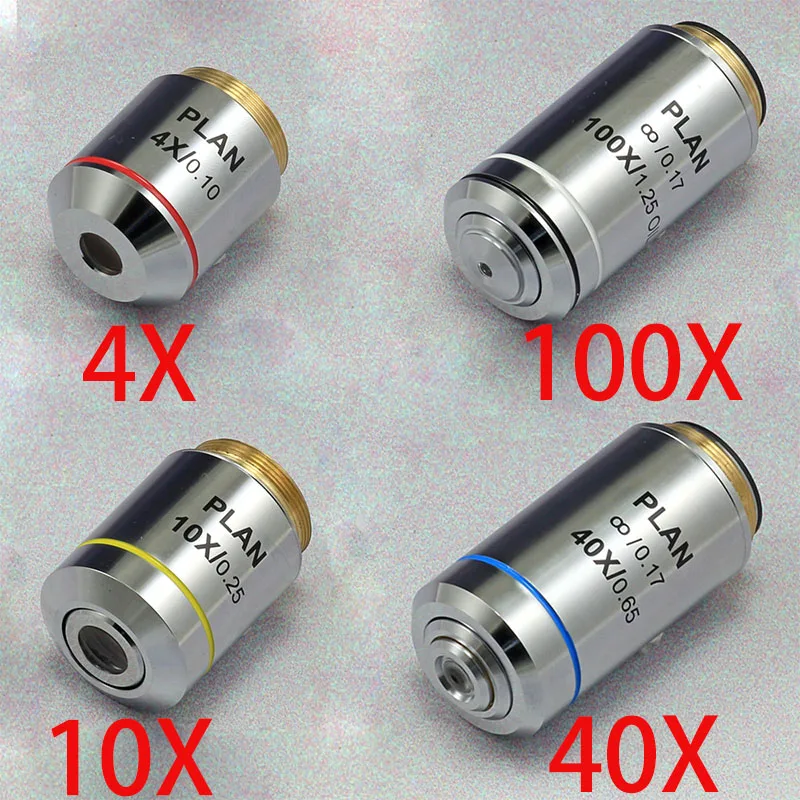 Professional-4X-10X-20X-40X-100X-Infinity-Plan-Objective-Lens-195 ...