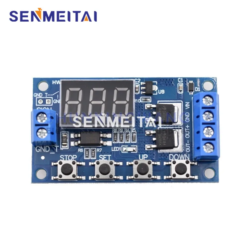5PCS-DC-12V-24V-Dual-MOS-LED-Digital-Time-Delay-Relay-Trigger-Cycle ...