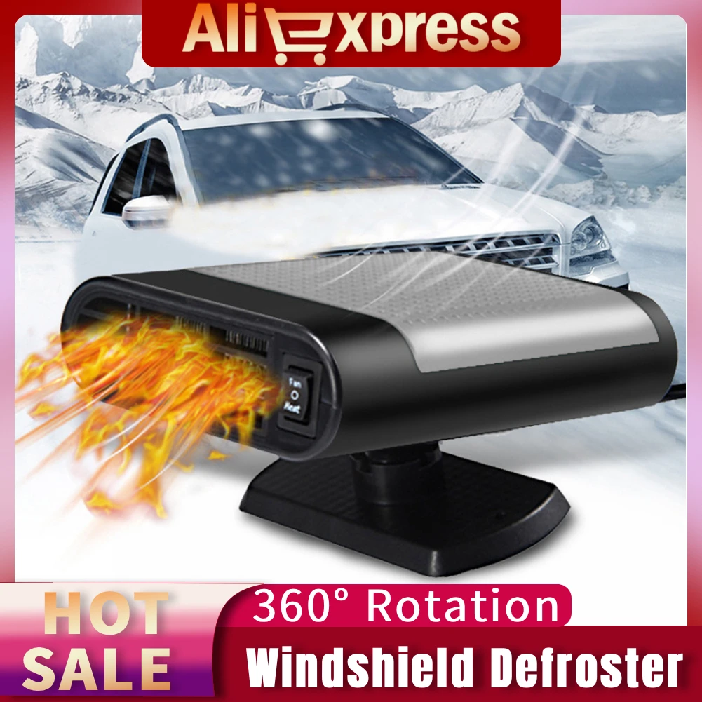 12V 1200W Car Windshield Defogger Defroster Heating Fan Portable Car ...