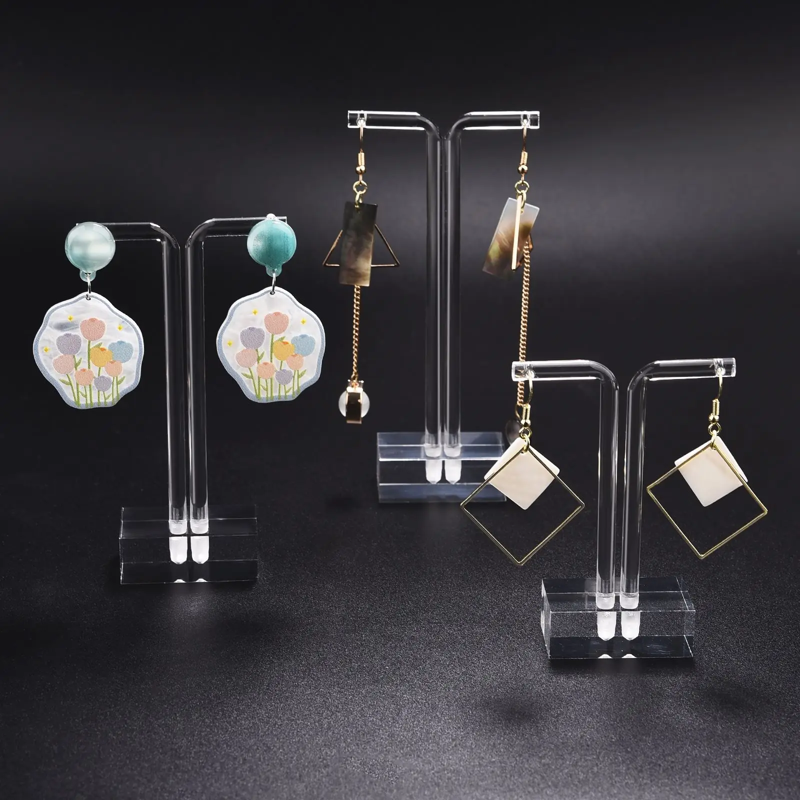 Transparent Acrylic Jewelry Earrings Display Holder Rack Earring ...
