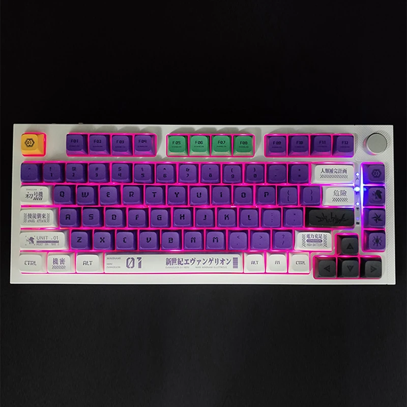 134-Keys-EVA-Initial-machine-one-XDA-Profile-Keycaps-Japanese-Anime-Key ...