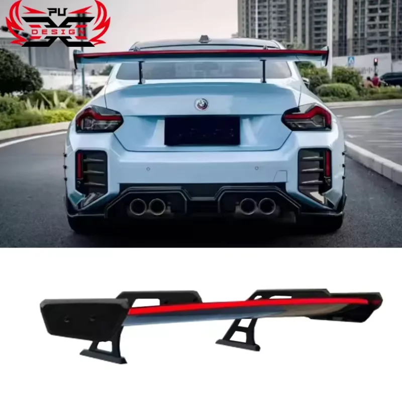Dry-Carbon-Fiber-For-BMW-M2-G87-Rear-Spoiler-Rear-Wing-LED-Turn-Signal ...