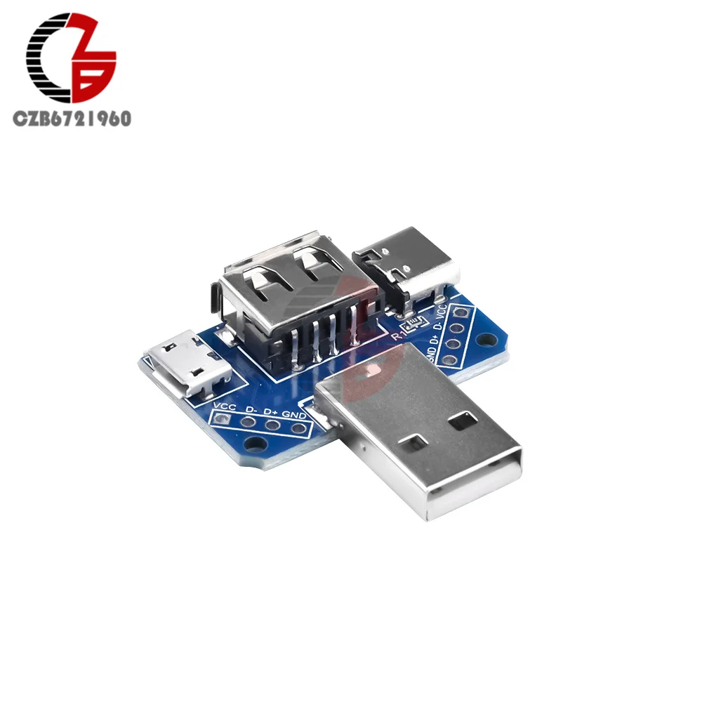 Usb Connector Switch Board | Adapter Connector Board Usb | Micro Usb ...