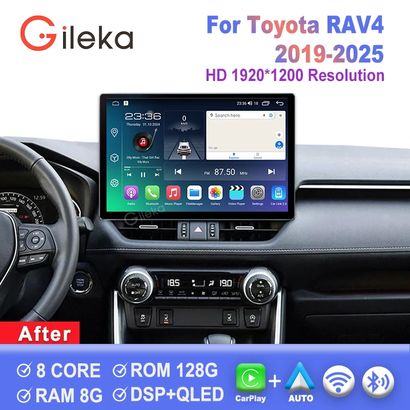 13.1 Inch For Toyota RAV4 RAV 4 2019 2020 2021 2022 2023 2024 2025 Car ...