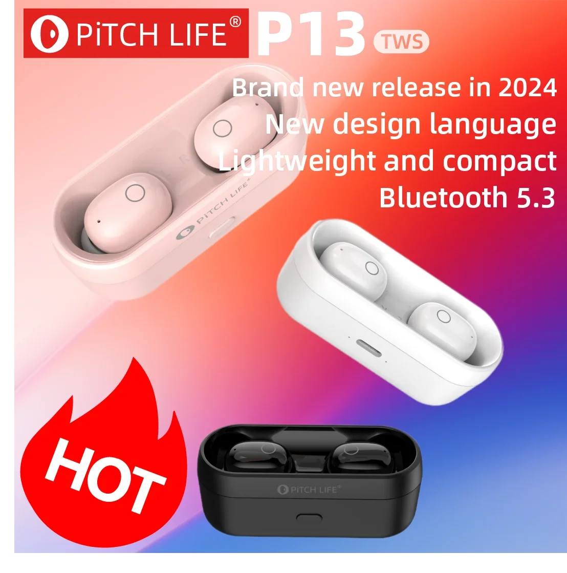 P13-PiTCHLIFE-TWS-Bluetooth-5-3-Headset-Wireless-Headset-In-Ear-Stereo ...