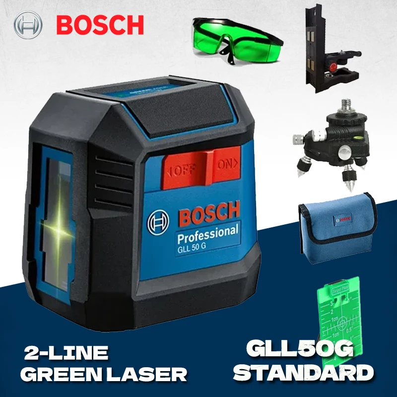BOSCH-GLL50G-Laser-Level-High-Precision-Horizontal-Vertical-Laser-Level ...