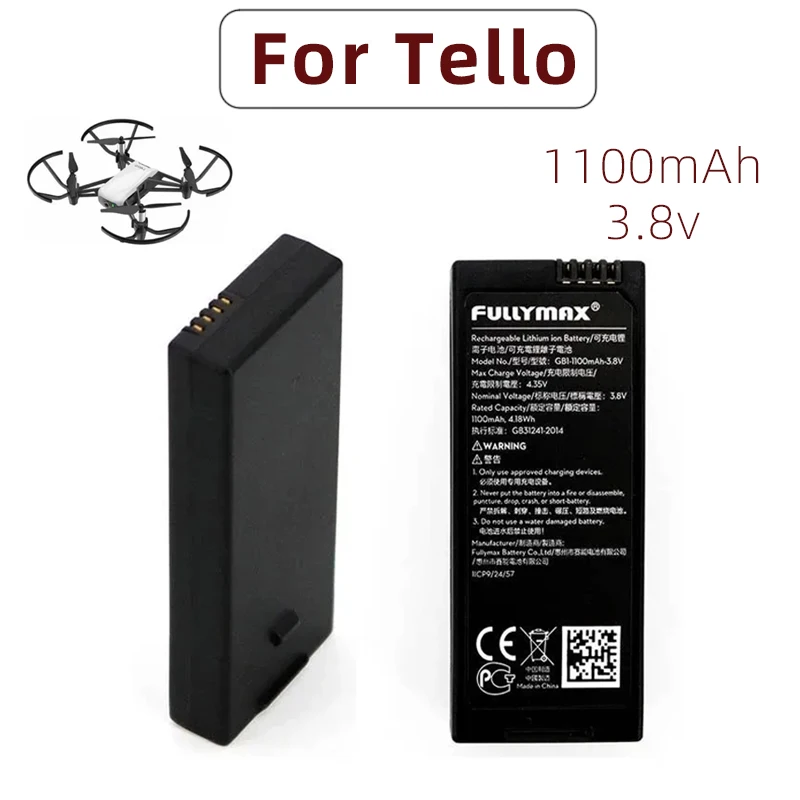 Inteligente-voo-Baterias-Pack-para-DJI-Tello-3-8V-1100mAh-bateria-de-l ...