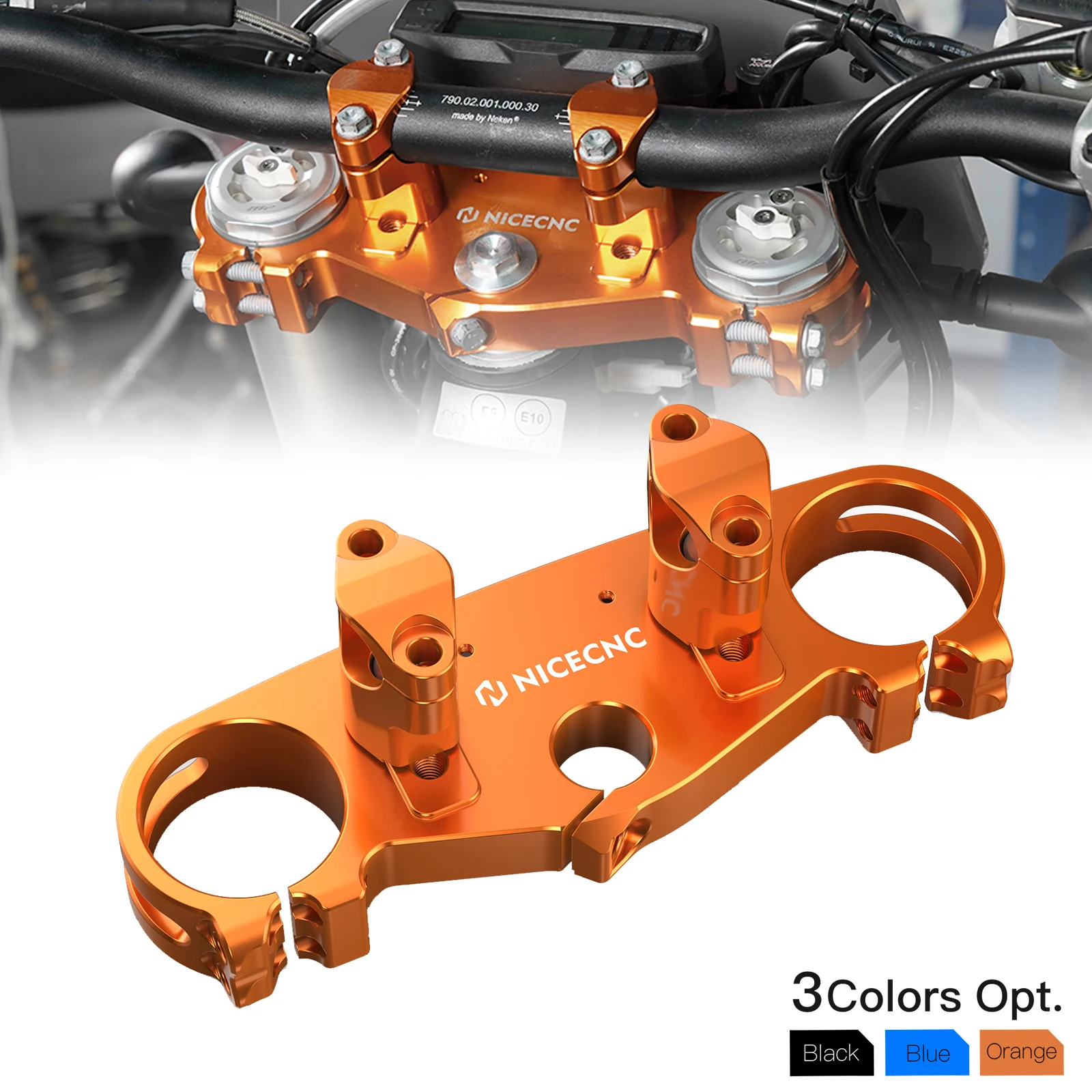 Top Fork Upper Triple Tree Clamp Kit For KTM EXC300 EXC EXCF XCW XCFW ...