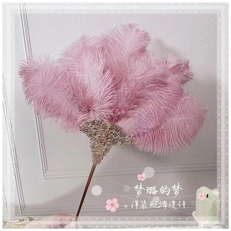 Elegant-Retro-Feather-Gorgeous-European-Style-Photo-Props-Handmade ...