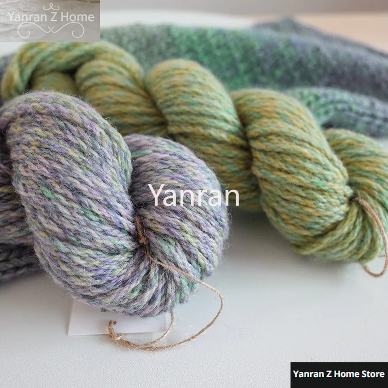 100% Section Dyed Pure Wool Yarn Hand Woven Coarse Wool Yarn Knitted ...