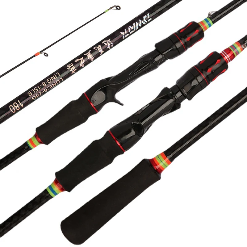 Catch.u Fishing Rod Carbon/glass Fiber Spinning/casting Fishing Pole ...