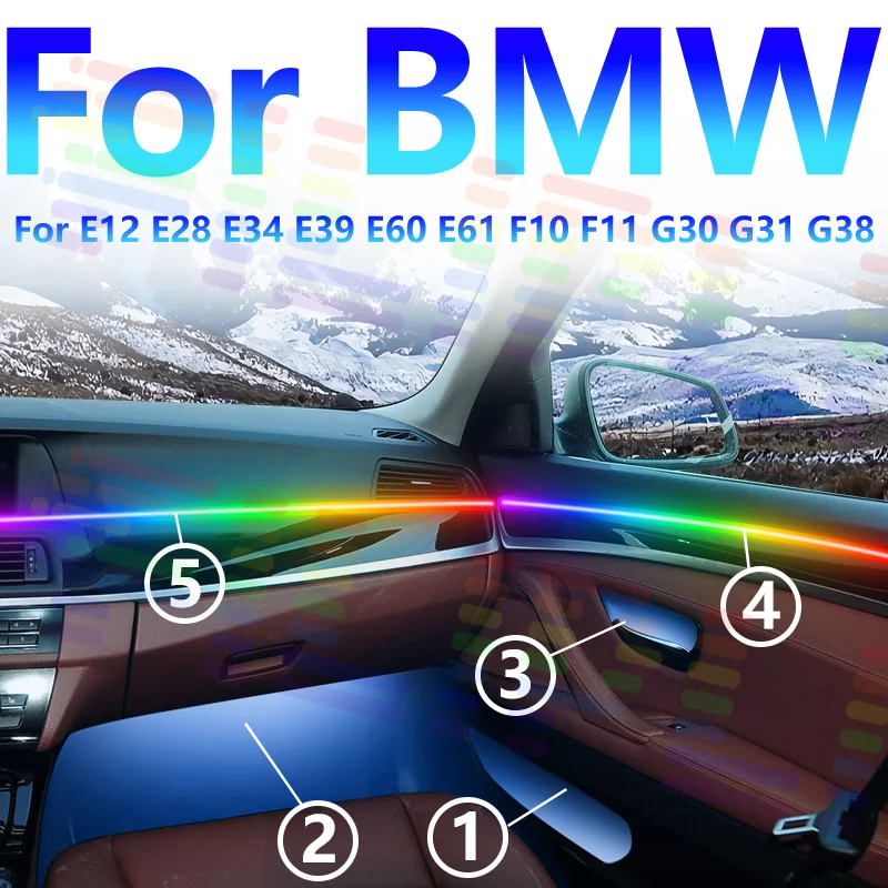For BMW E12 E28 E34 E39 E60 E61 F10 F11 G30 G31 G38 Decoration ...