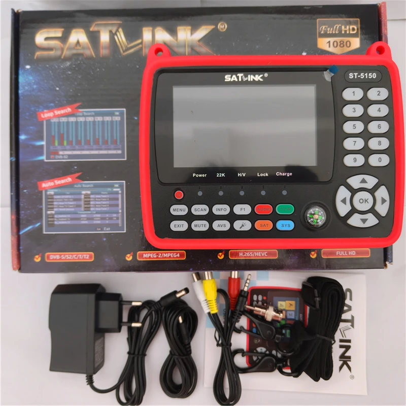 SATLINK ST-5150 DVB-S2/T2/C COMBO HD TV por satélite buscador medidor H ...