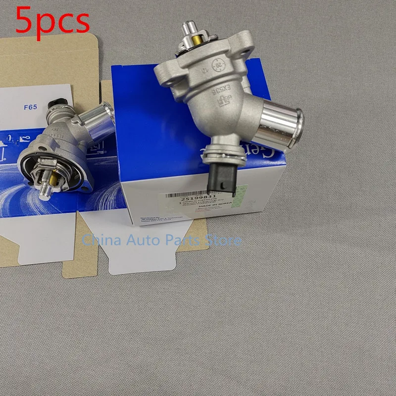 5PCS Original Engine Coolant Thermostat Assembly 25199831 For Chevrolet ...