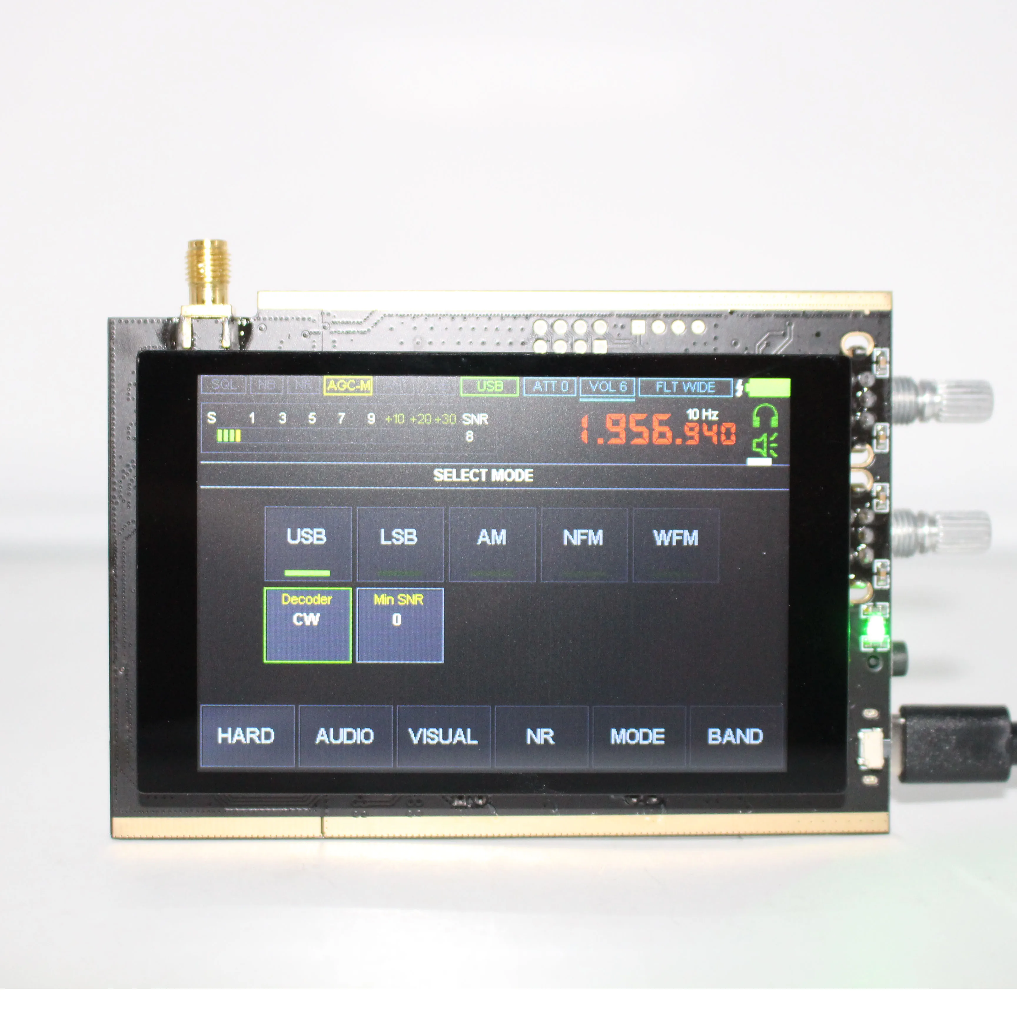50Khz-2GHz V1.10a Malahit Update Firmware DSP Malachite Receiver SDR Radio CW Decoding AM SSB ...