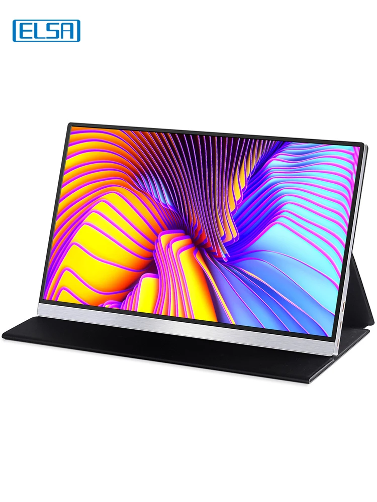 ELSA 15.6 Inch IPS Portable Travel Gaming Monitor With Type c Mini HDMI ...