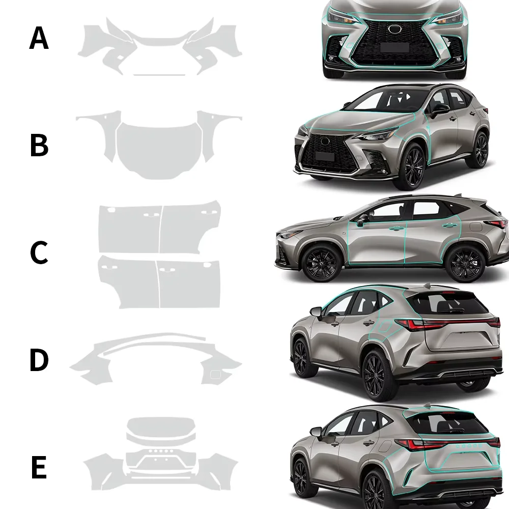 TPU Car Paint Protection Film for LEXUS NX 250 350 350H 450H 2022 2023 ...