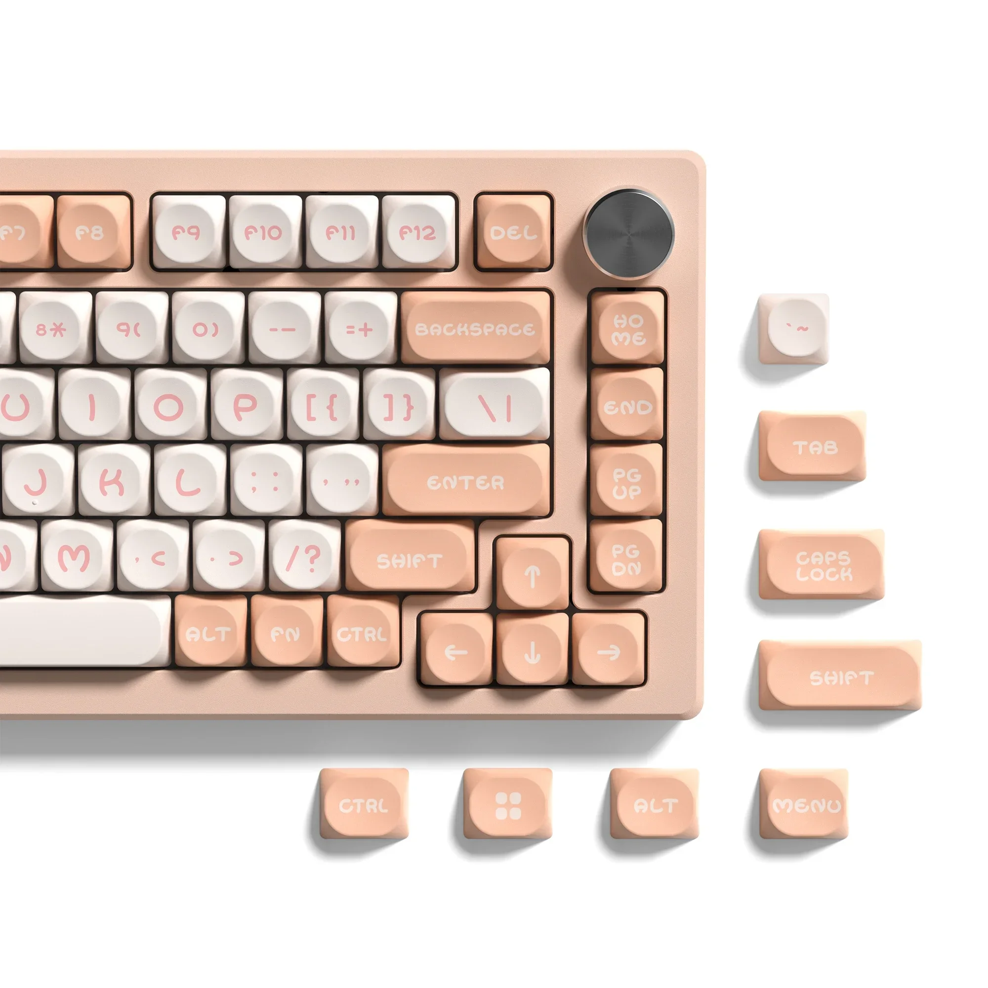 130-Keys-Profile-Keycaps-Pink-Mood-Custom-Double-Shot-Key-caps-for-61 ...