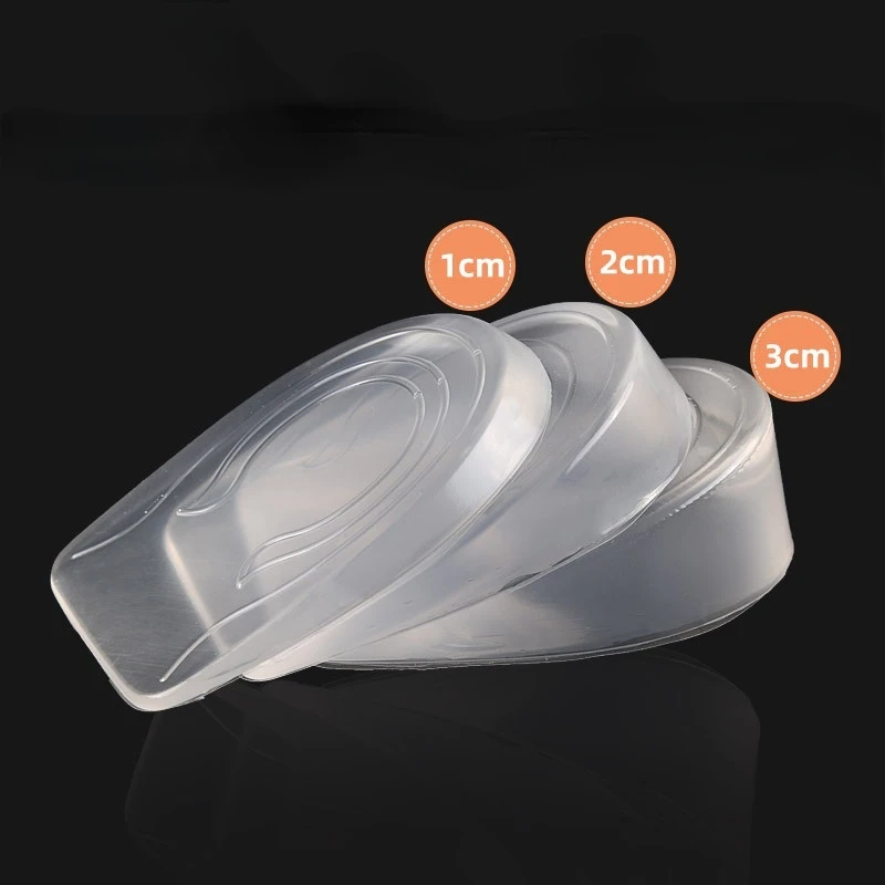 2-Pcs-Silicone-Gel-Invisible-Height-Increase-Half-Insole-Elevator-Shoes ...