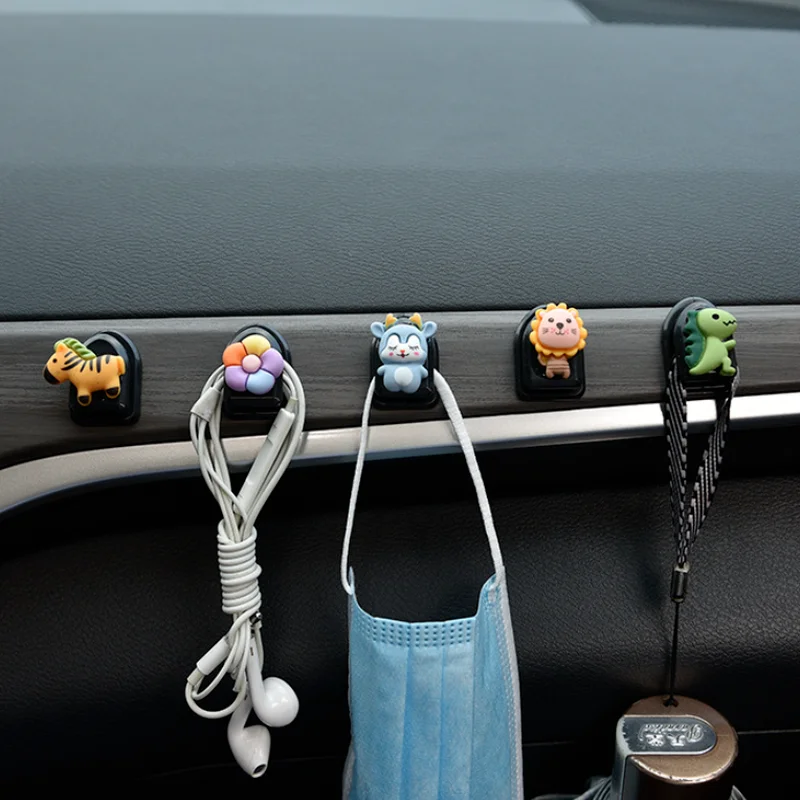 Car-Hook-Car-Seat-Back-Cartoon-Mini-Hook-Creative-Cute-Car-Sticky ...