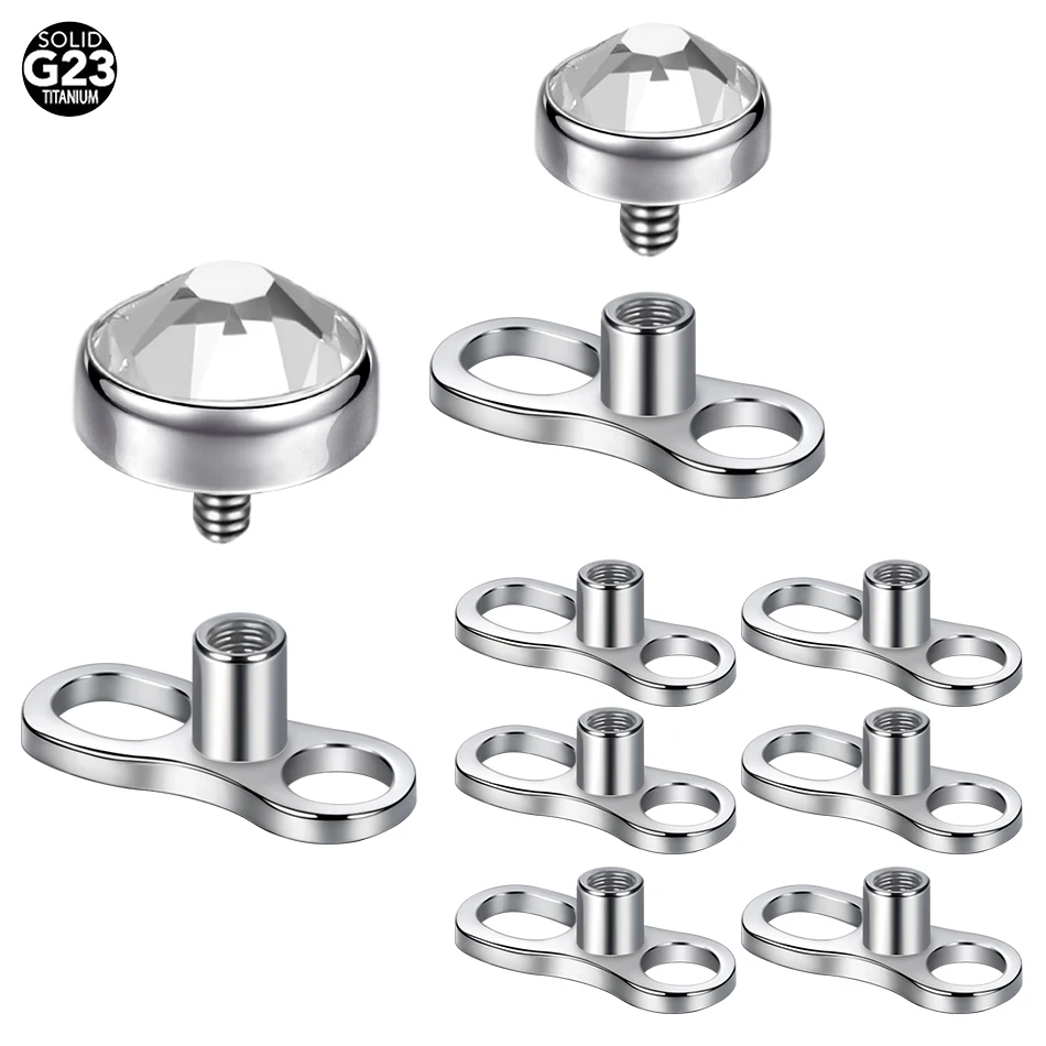 1PC-Titanium-CZ-Gem-Micro-Dermal-Anchor-Piercings-Dermal-Anchor-Base ...