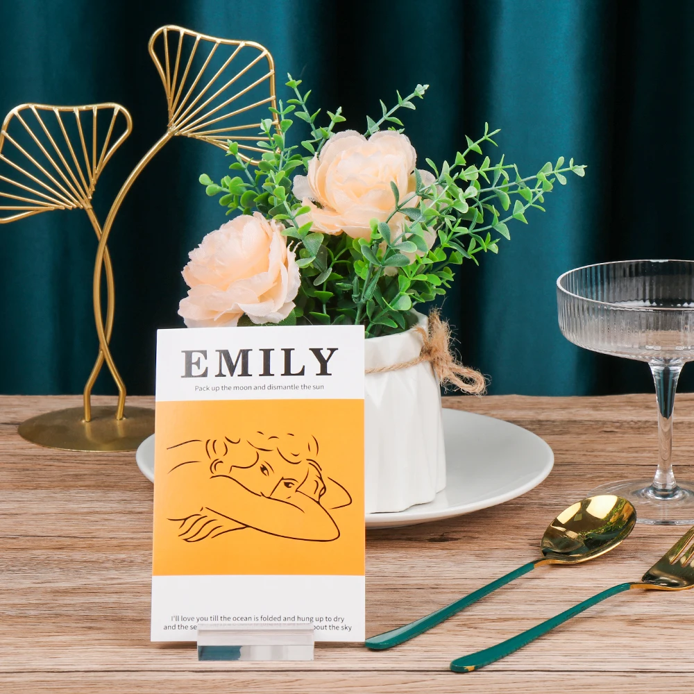 1Db Akrilállványok Helykártya -Tartók Esküvői Táblázat Száma Állványok ...