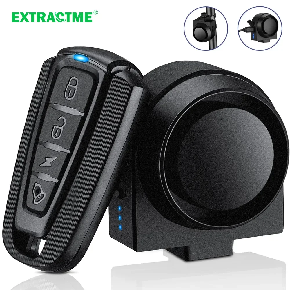 Extractme-Motorcycle-Alarm-USB-Charging-Wireless-Bicycle-Burglar-Lock ...