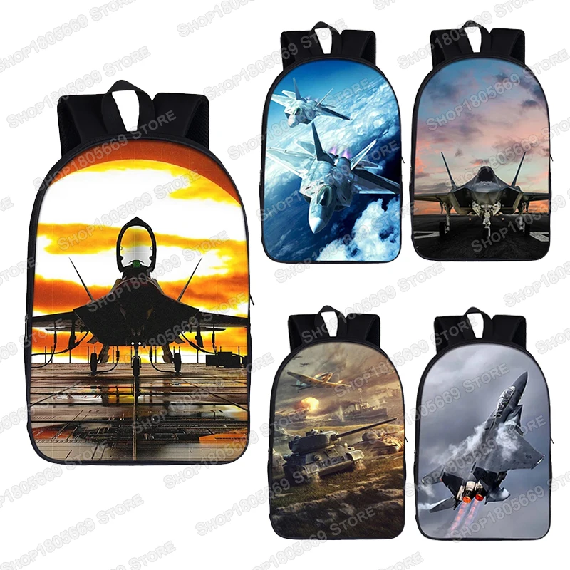 Aircraft Carrier Fighter Jet Tank Backpack for Travel Women Laptop Bag ...