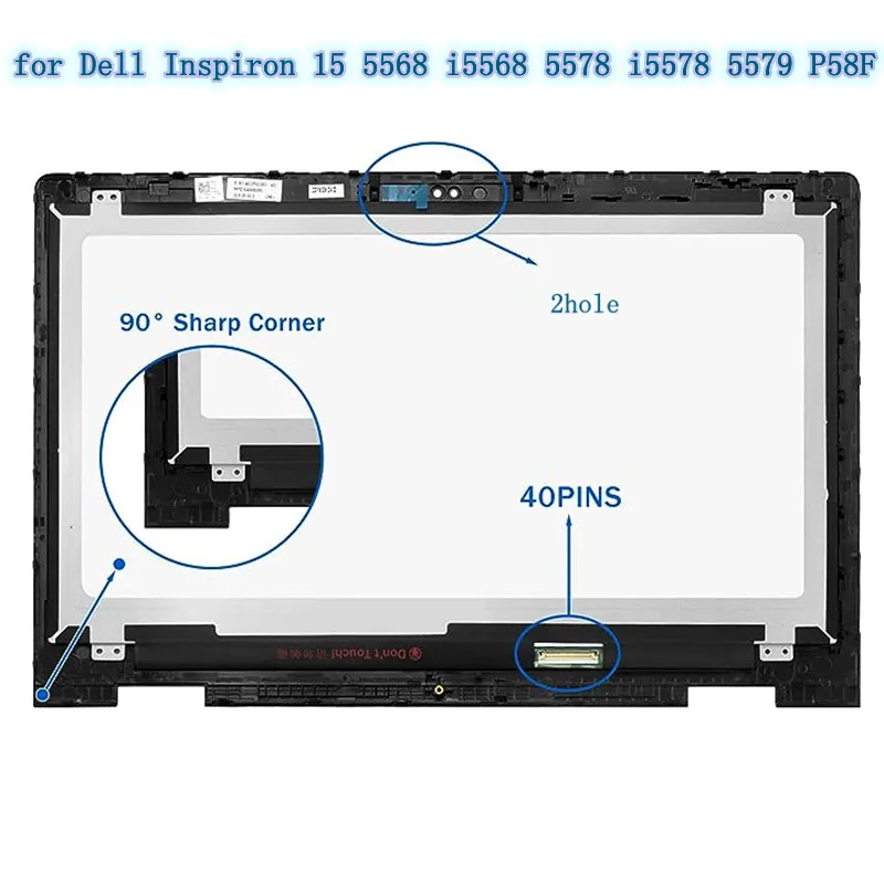 for-Dell-Inspiron-15-5568-i5568-5578-i5578-5579-P58F-P58F001-YM0K7 ...