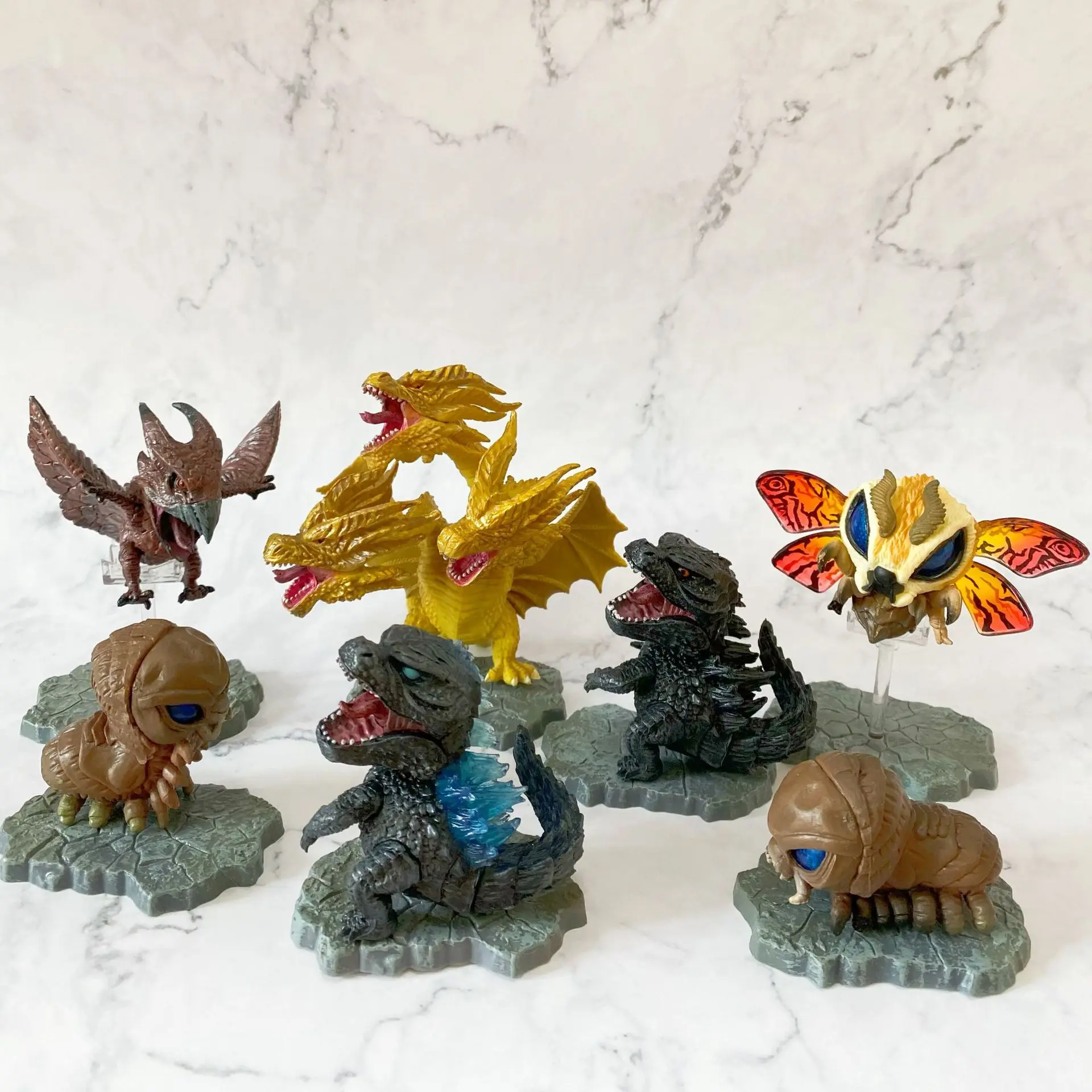 7-Pcs-Set-Godzilla-Rodan-Ghidorah-Kaiju-Figure-King-Of-Monster-Gojira ...