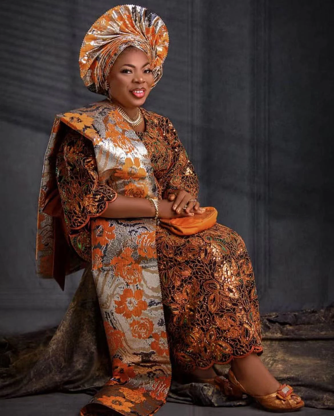 High-Grade-African-Gold-Line-Hair-Tie-2024-African-SEGO-Head-Tie-For ...